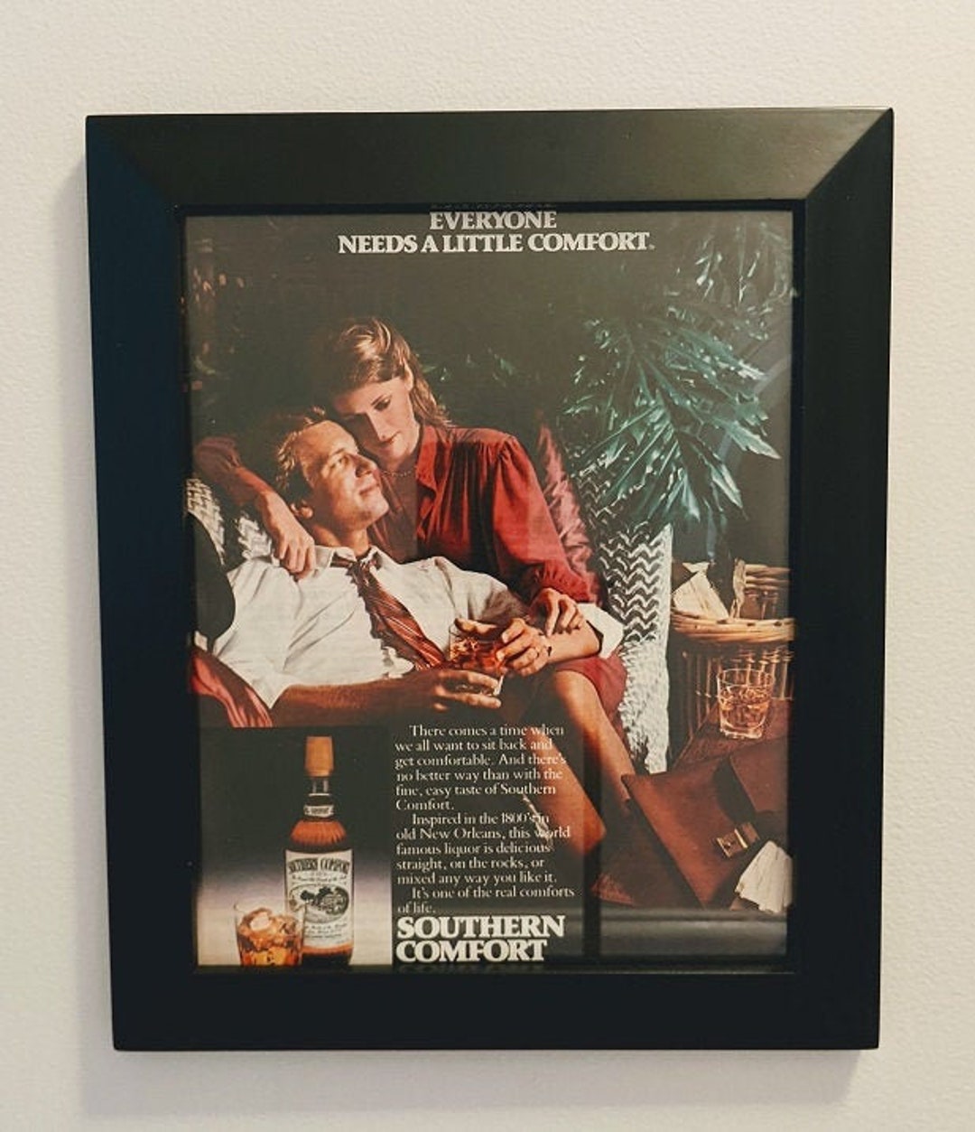 1980 Southern Comfort Framed Vintage Ad - Vintage Alcohol Ad - Etsy