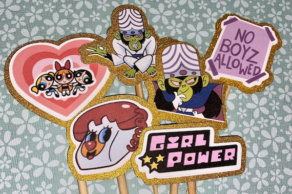 Powerpuff Girls Inspired Cupcake Toppers | Etsy