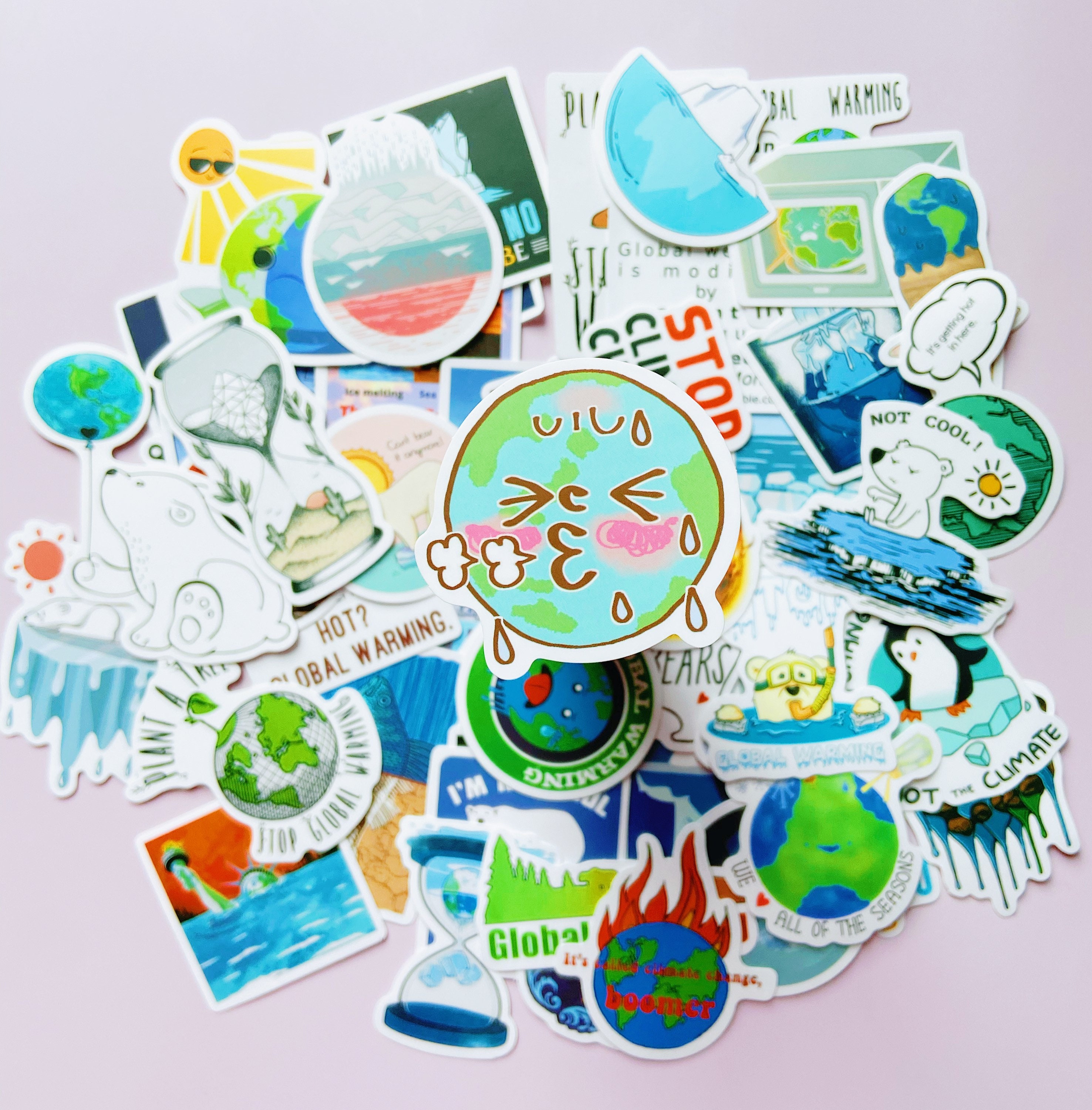 Global Warming Sticker Pack-Climate Change Stickers-Polar | Etsy