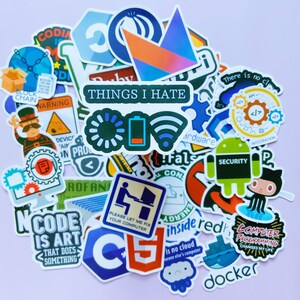 Programming Sticker Pack-coding Stickers-waterproof Stickers-packaging ...