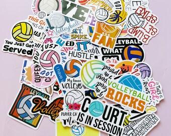 Volleyball Sticker Pack - Etsy