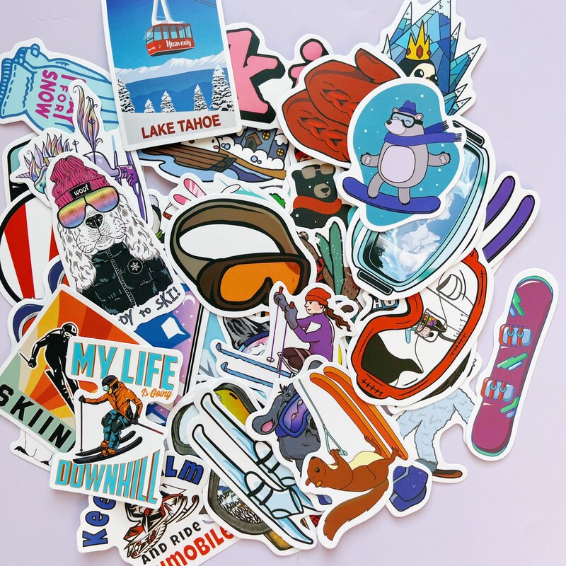 Ski Stickers - Etsy