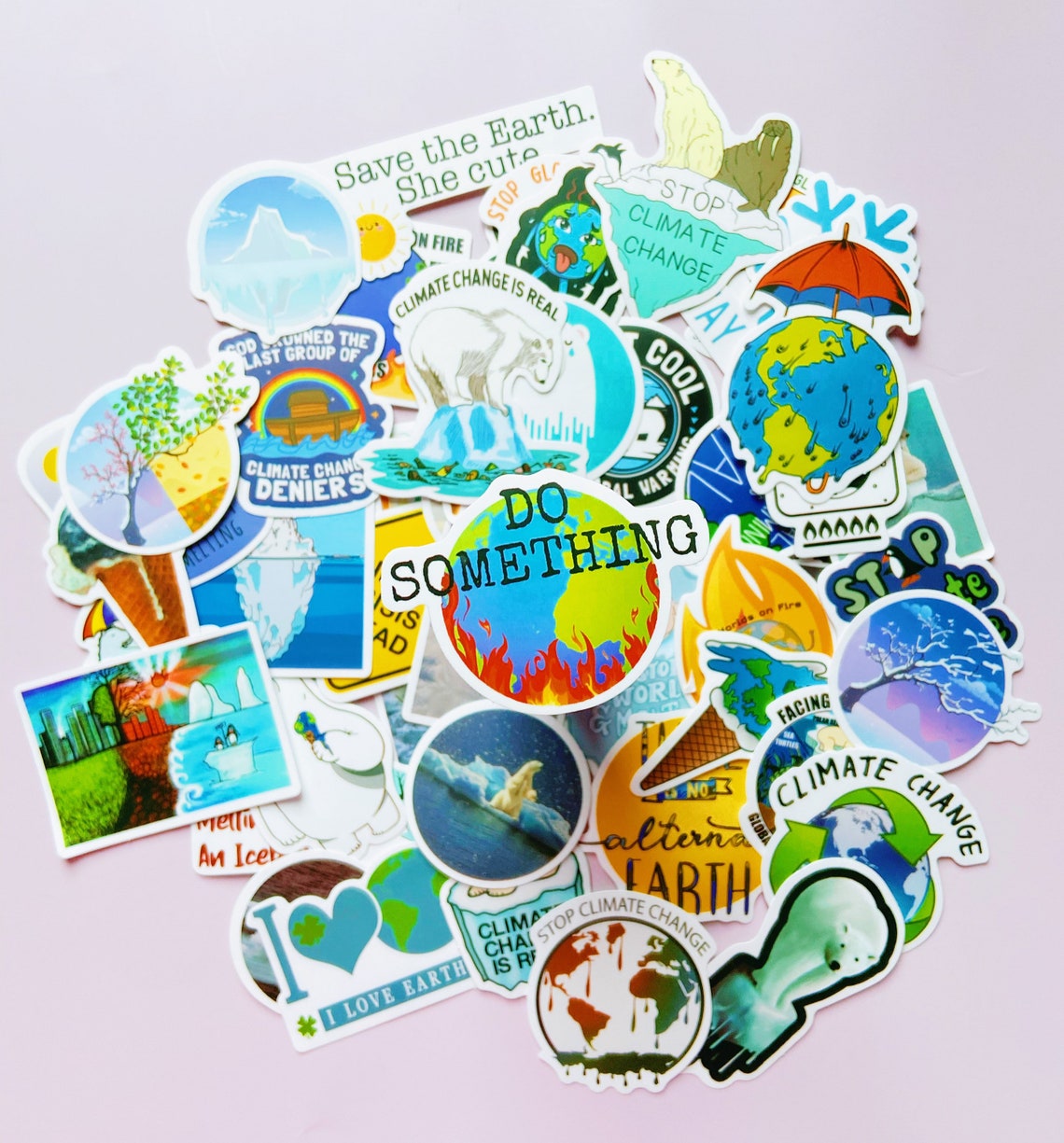 Global Warming Sticker Pack-Climate Change Stickers-Polar | Etsy