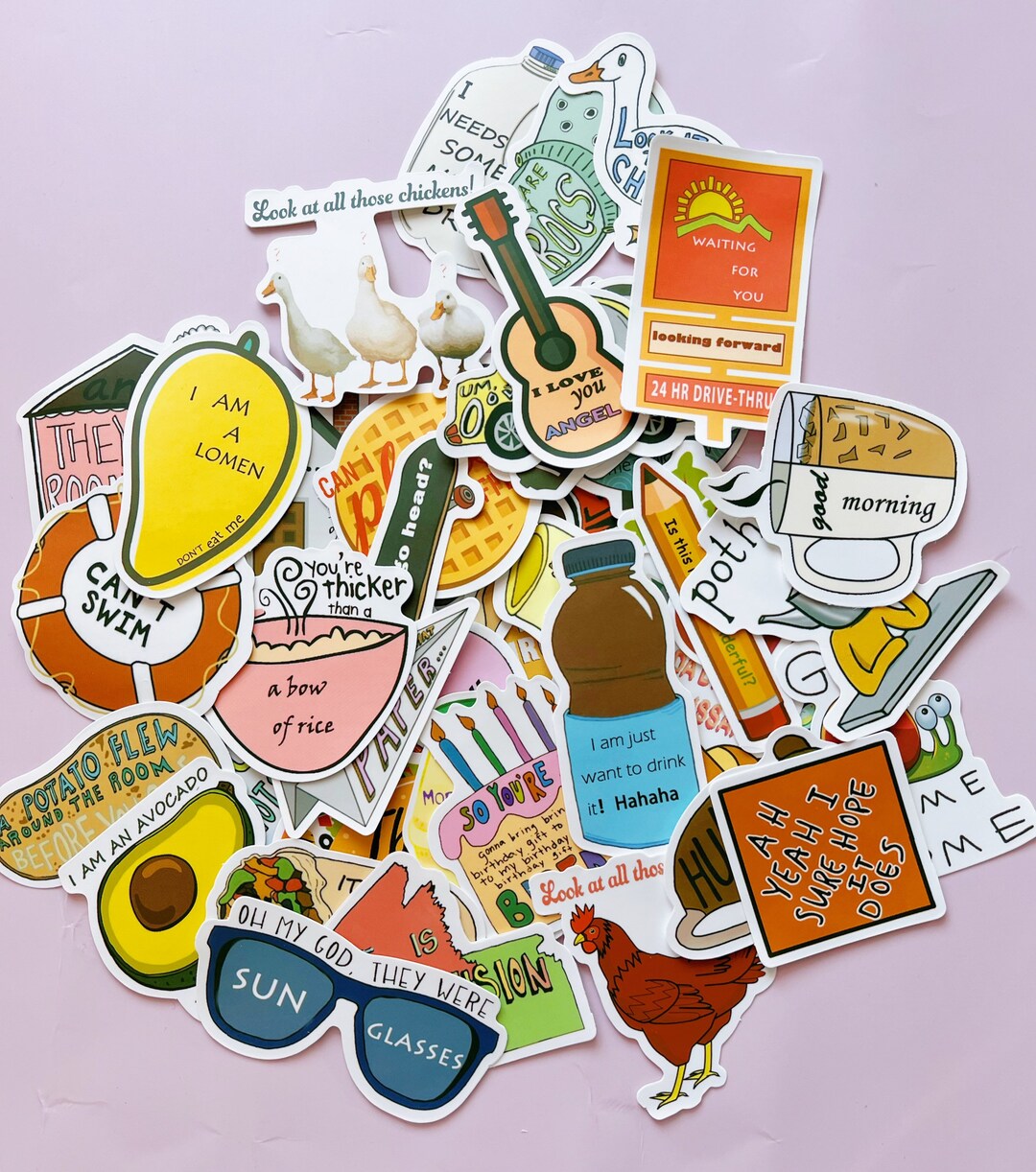 Cute Waterproof VSCO Sticker Pack-funny Stickers-waterbottle Stickers ...