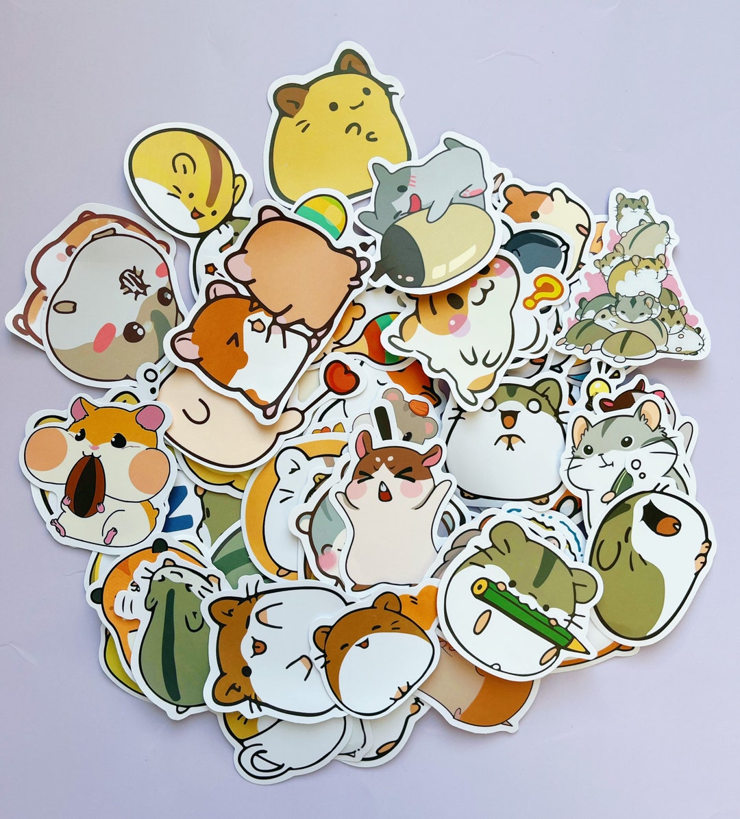 Cute Hamster Sticker Pack-cartoon Stickers-mouse Stickers-waterproof ...