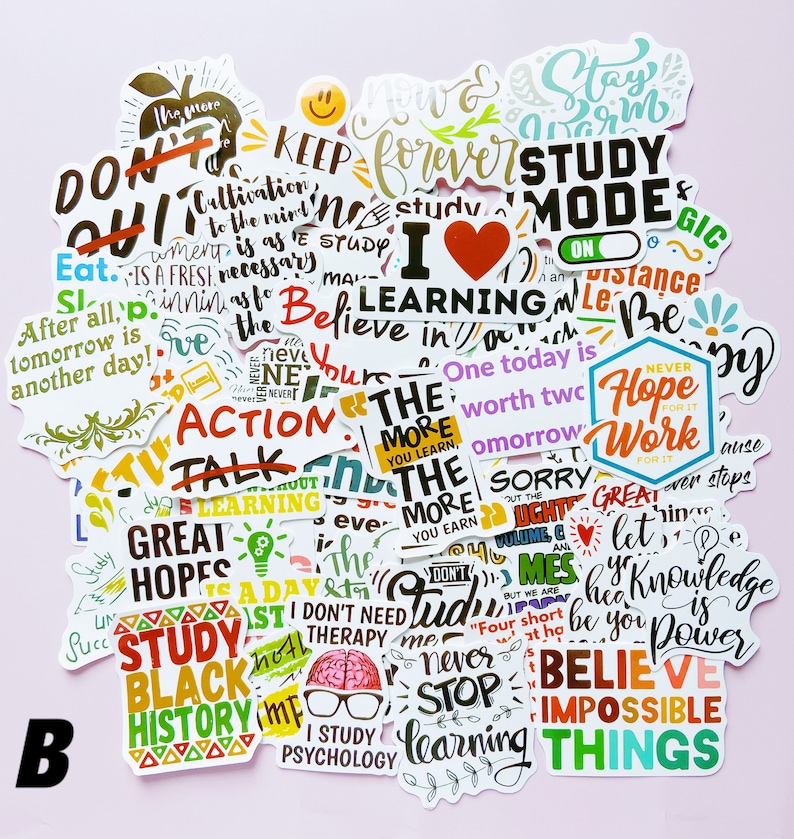 Inspirational Waterproof Quotes Sticker - Etsy