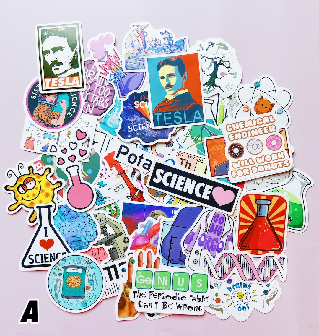 Science Waterproof Sticker Pack-skateboard-snowboard-physics-party Gift ...