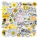 Daisy& Sunflower Sticker Pack-stay Positive Inspired Quotes ...