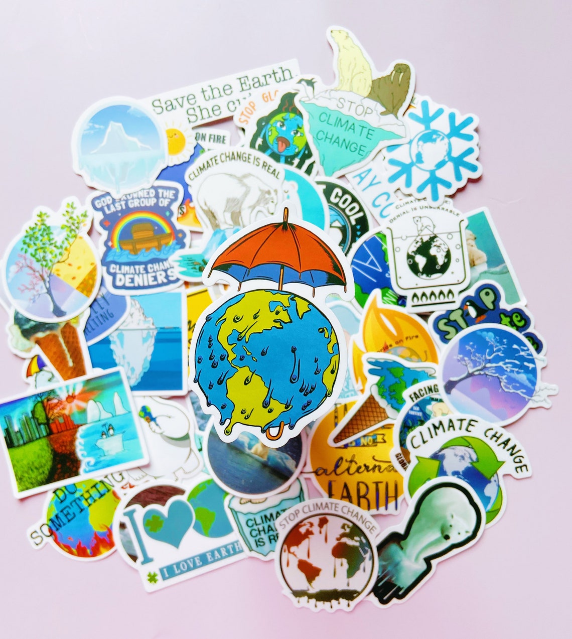 Global Warming Sticker Pack-Climate Change Stickers-Polar | Etsy