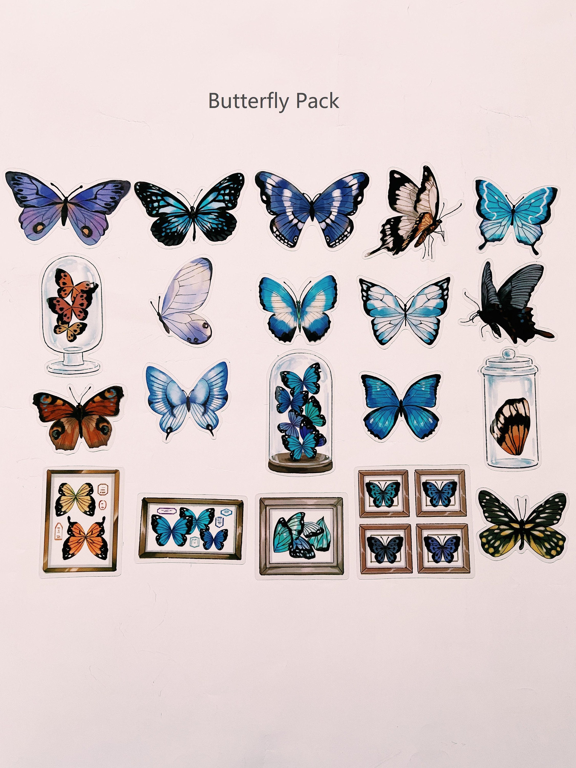 Butterfly Sticker Pack 20pcs - Etsy Canada