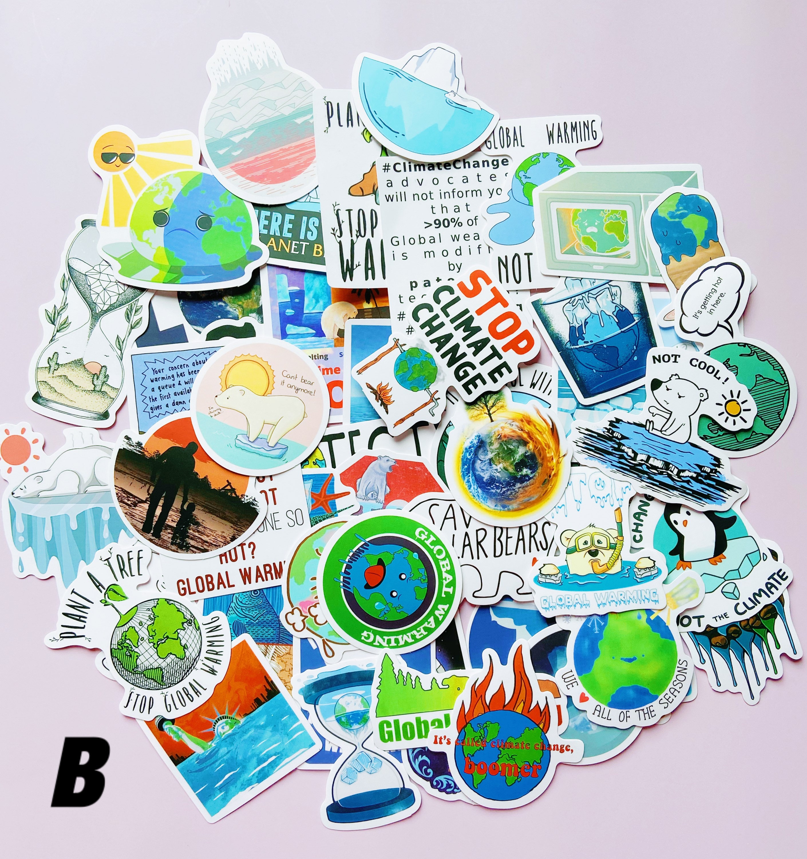 Global Warming Sticker Pack-climate Change Stickers-polar | Etsy Canada