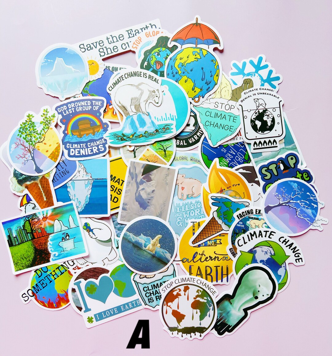 Global Warming Sticker Pack-climate Change Stickers-polar - Etsy Australia