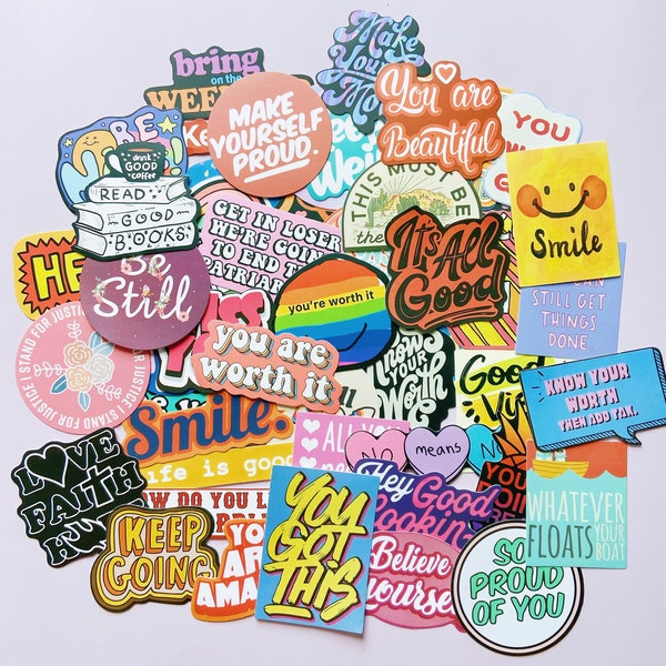 Quote Stickers - Etsy