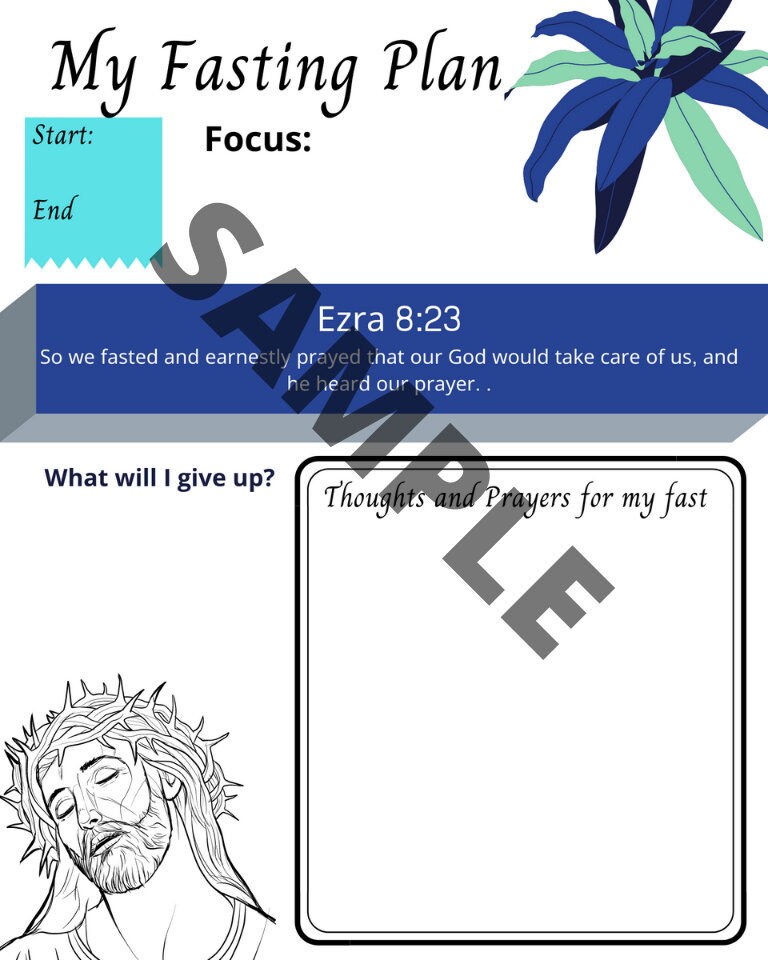 PDF Digital Spiritual Fasting and Prayer Journal - Etsy