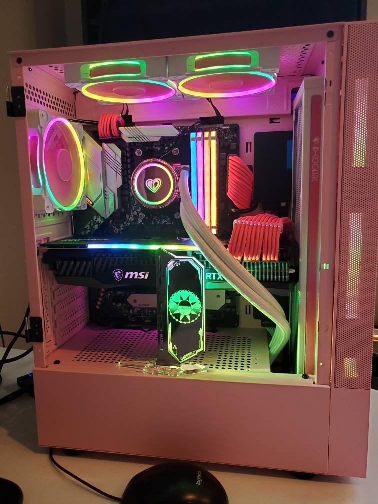 AURORA II Pink Custom Enthusiast Gaming Pc Nvidia Rtx - Etsy