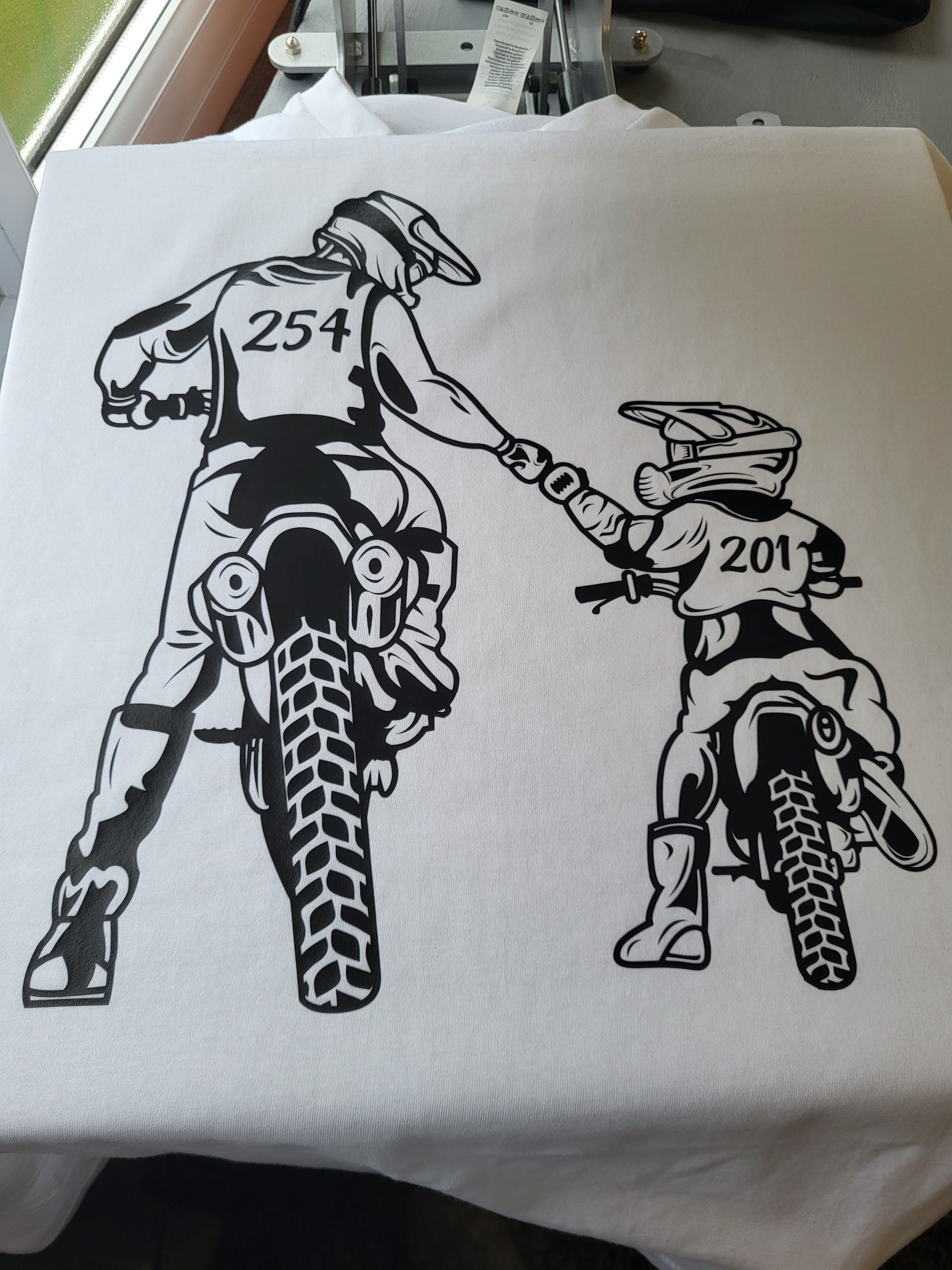Custom Father and Son Motocross Christmas Fathers Day T-shirt // Dirt ...