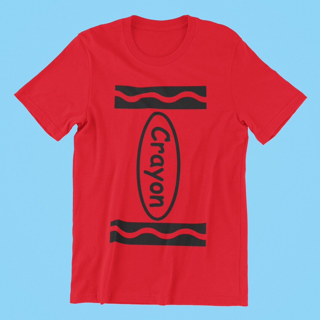 Crayon T-shirt // Crayola T Shirt // Comic Relief // Red Nose Day T ...