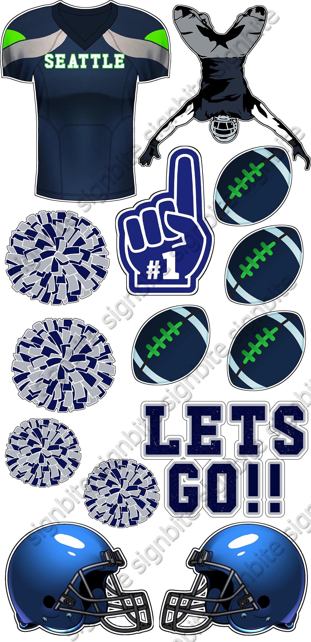NFL Yard Sign Digital File Seattle - Etsy