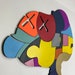 Unique Wall Decor Wooden Wall Art KAWS Modern 3D Wood Picture. Pop Art ...