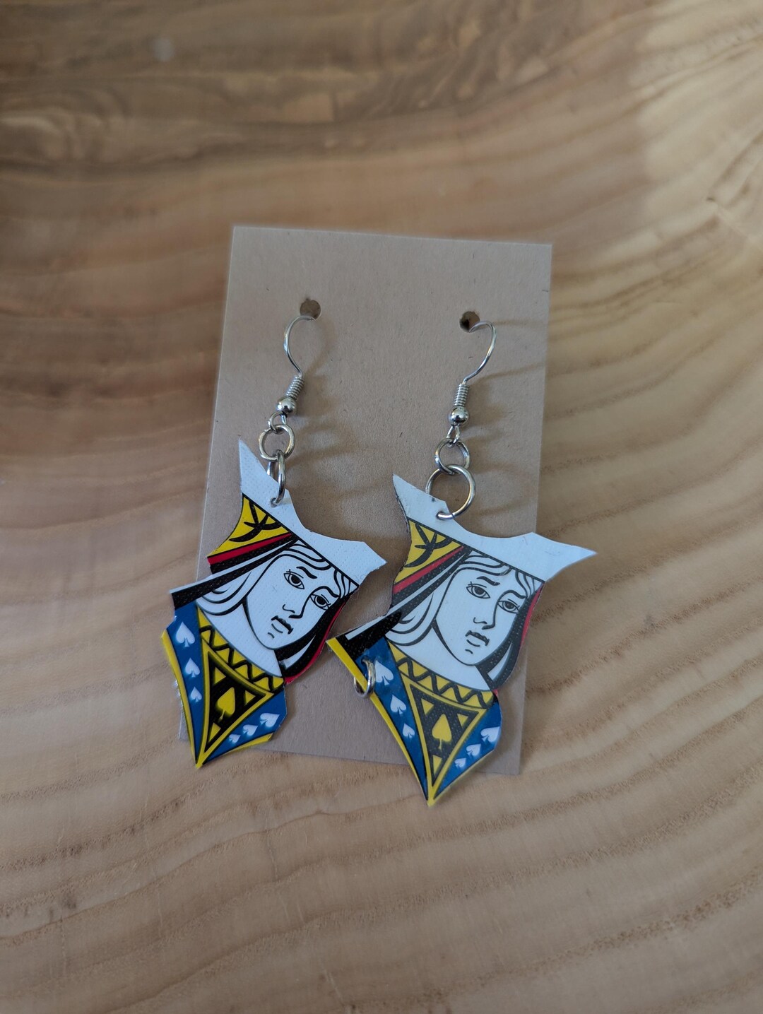 Queen of Spades Earrings - Etsy