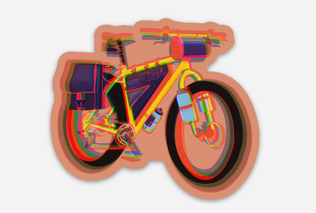 Bikepacking Vinyl Sticker - Etsy