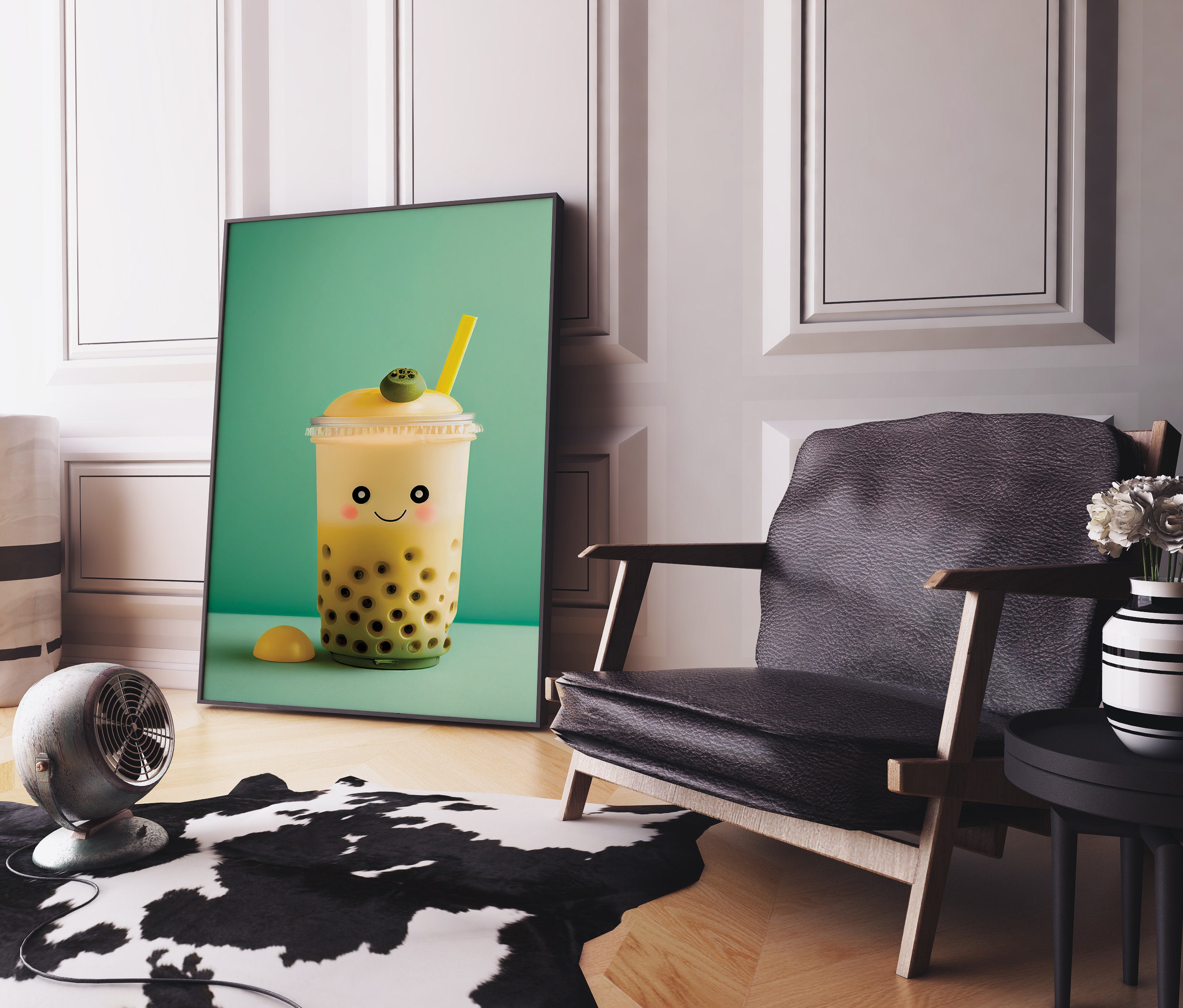 Bubble Tea Wall Art Boba Poster Kawaii Food Print Boba - Etsy