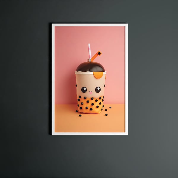 Boba Tea Shop Poster - Etsy