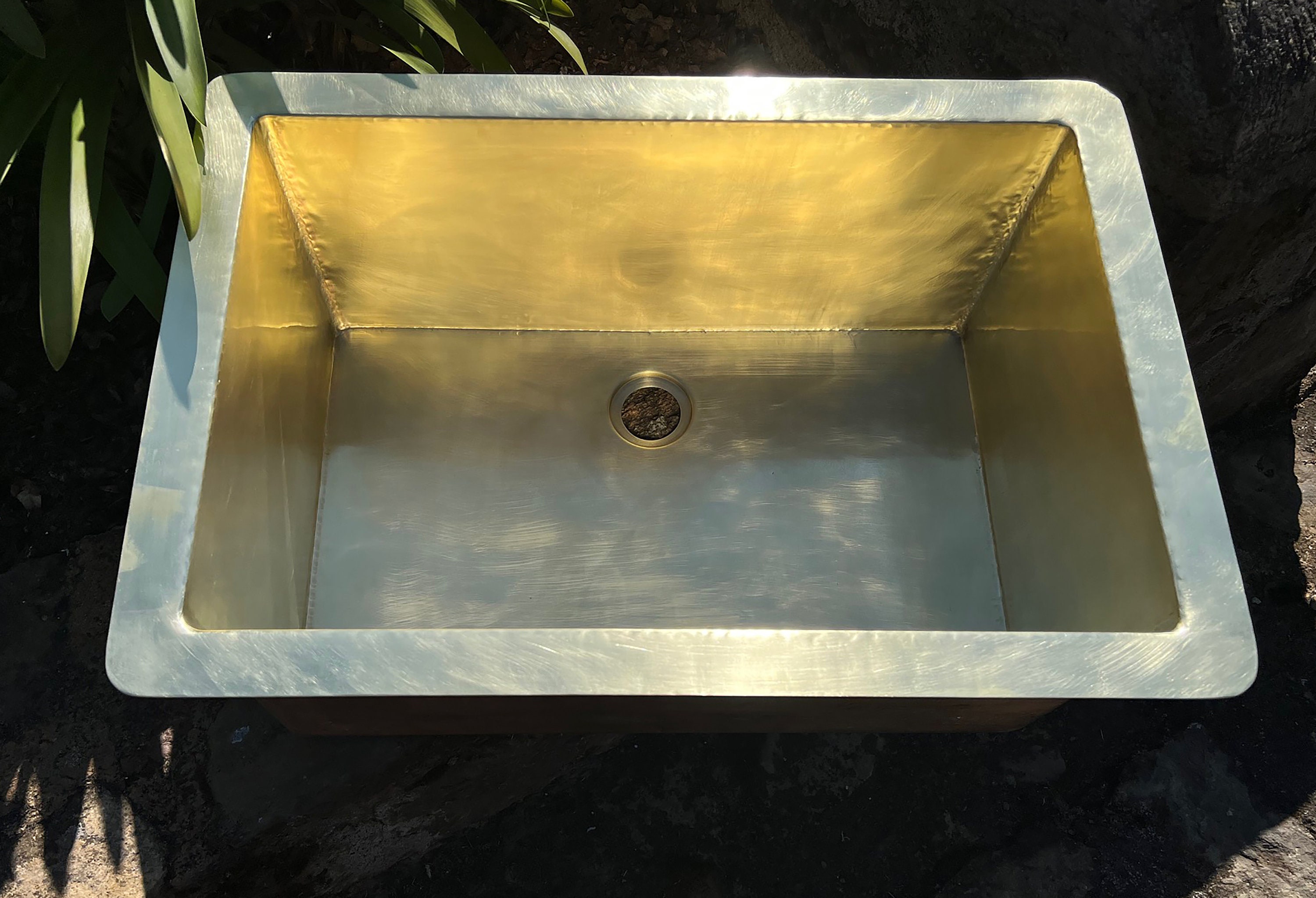 Santa Clara Brass 25" Rectangle Utility Deep / Prep Sink - w/ your ...