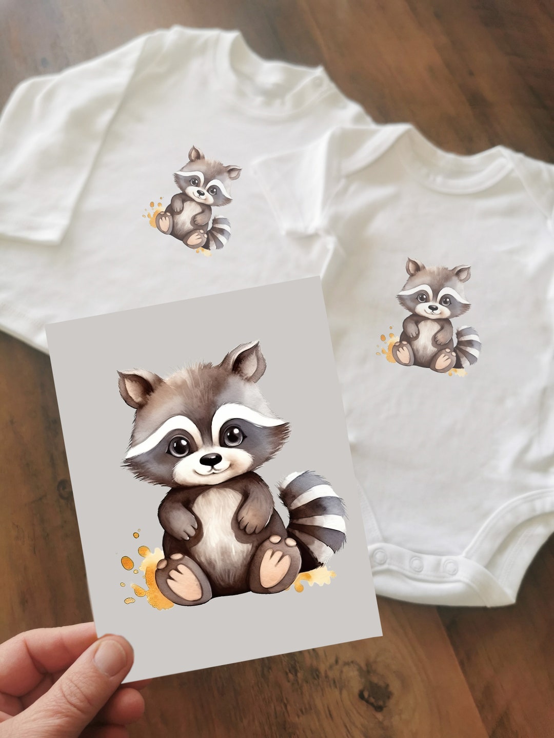 Raccoon Iron-on Picture, Iron-on Patches, Pictures to Iron on Fabric - Etsy