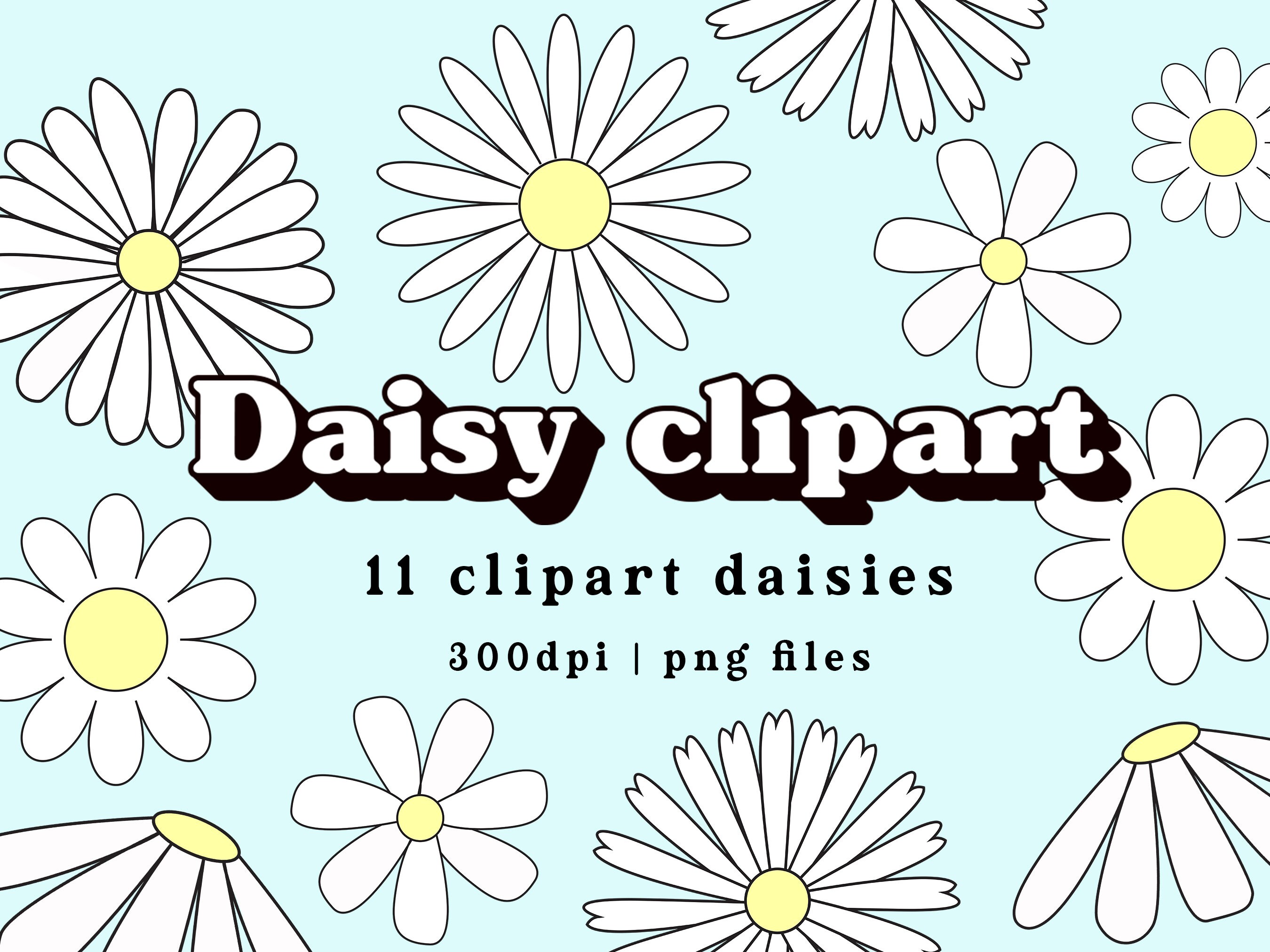 Daisy Clipart Daisy Png Daisy Illustration Daisy Drawing - Etsy Canada