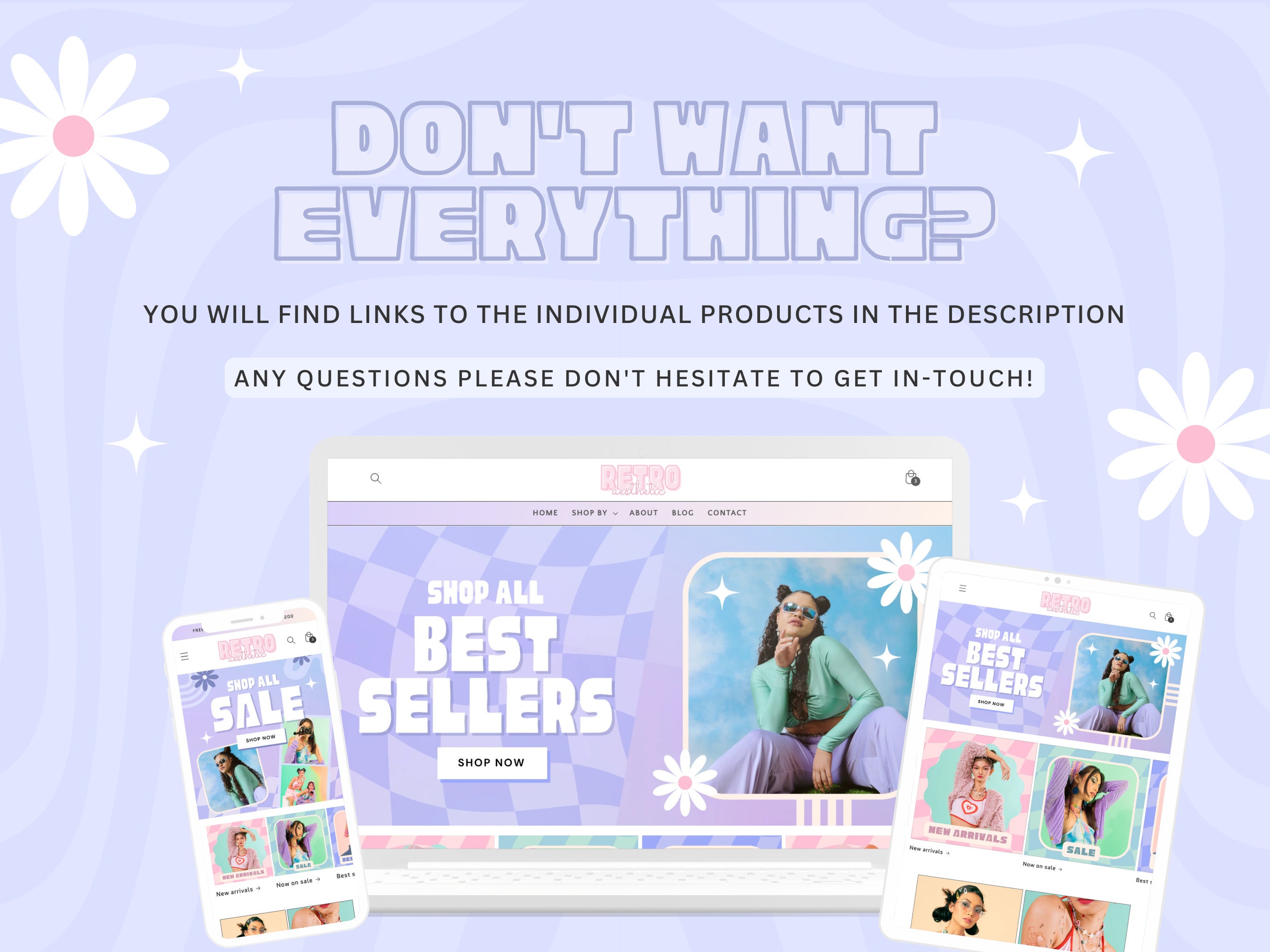 Shopify Theme Bundle Branding Kit Retro Shopify Brand - Etsy Australia