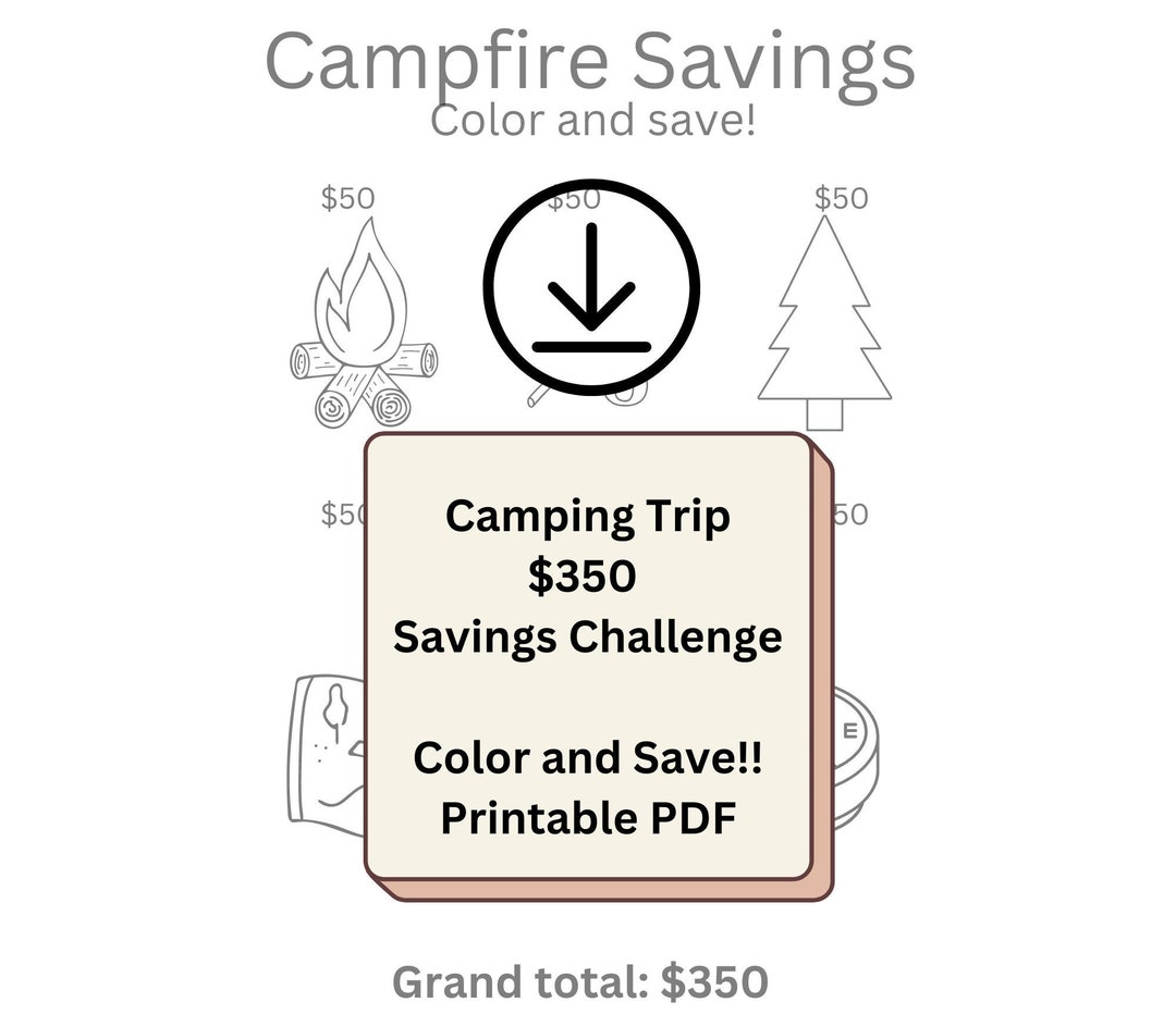 Color and Save/ Coloring Savings Challenge / Savings Challenge ...