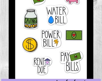 Financial Stickers - Etsy