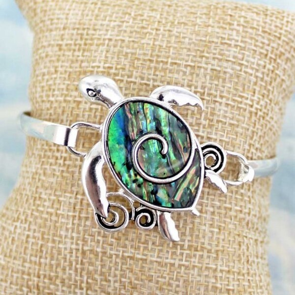 Abalone Turtle Bracelet - Etsy