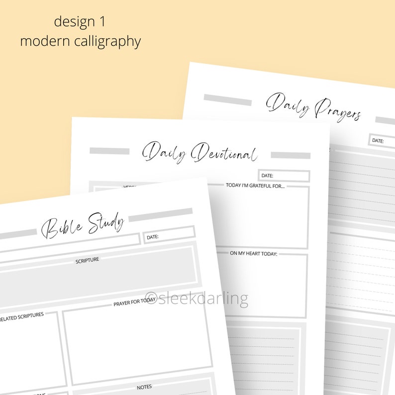 Printable Prayer Journal Bible Study Notes With Minimal - Etsy