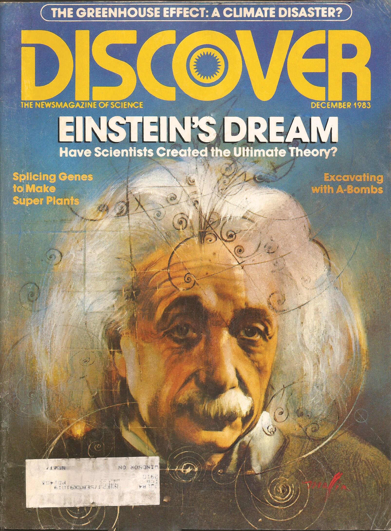 Albert Einstein Discover Magazine Front Page Poster Cover Art Print for ...