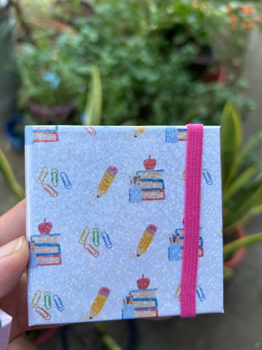 Reusable Teacher 3x3 Sticky Note Hardcover Holder Includes Sticky Notes ...