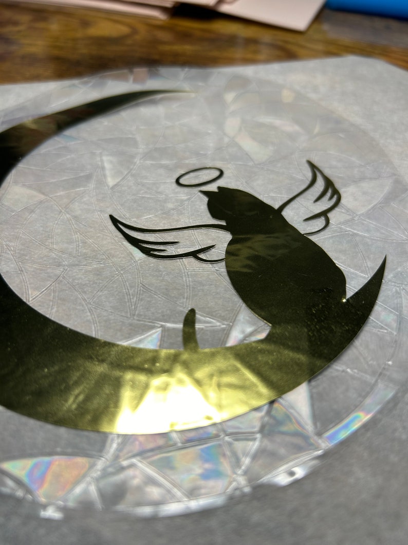 Rainbow Bridge: Cat Angel Window Cling, Rainbow Cat Angel Window Decal ...