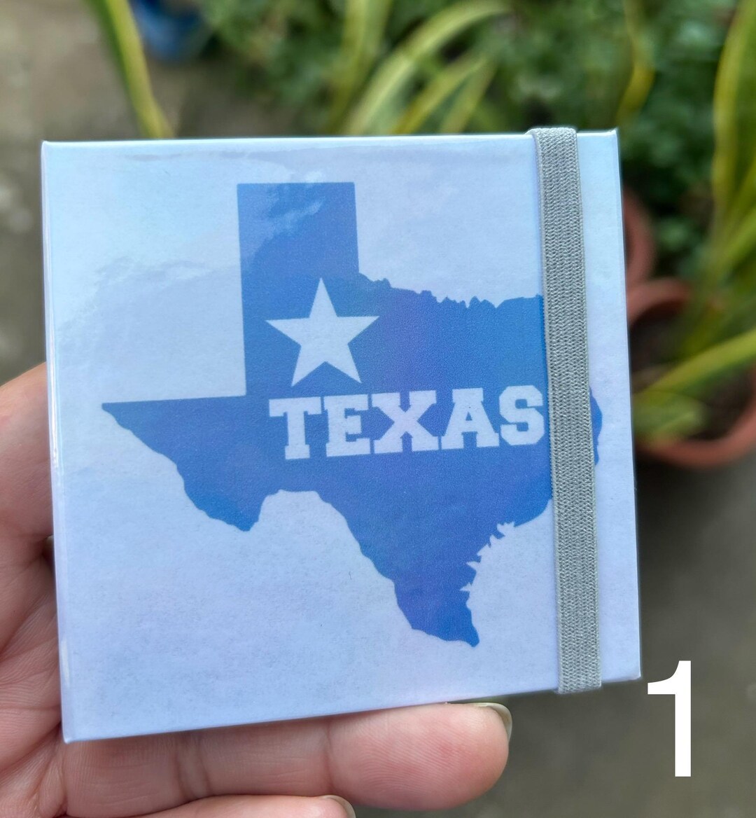 Reusable Texas 3x3 Sticky Note Hardcover Holder Includes Sticky Notes ...