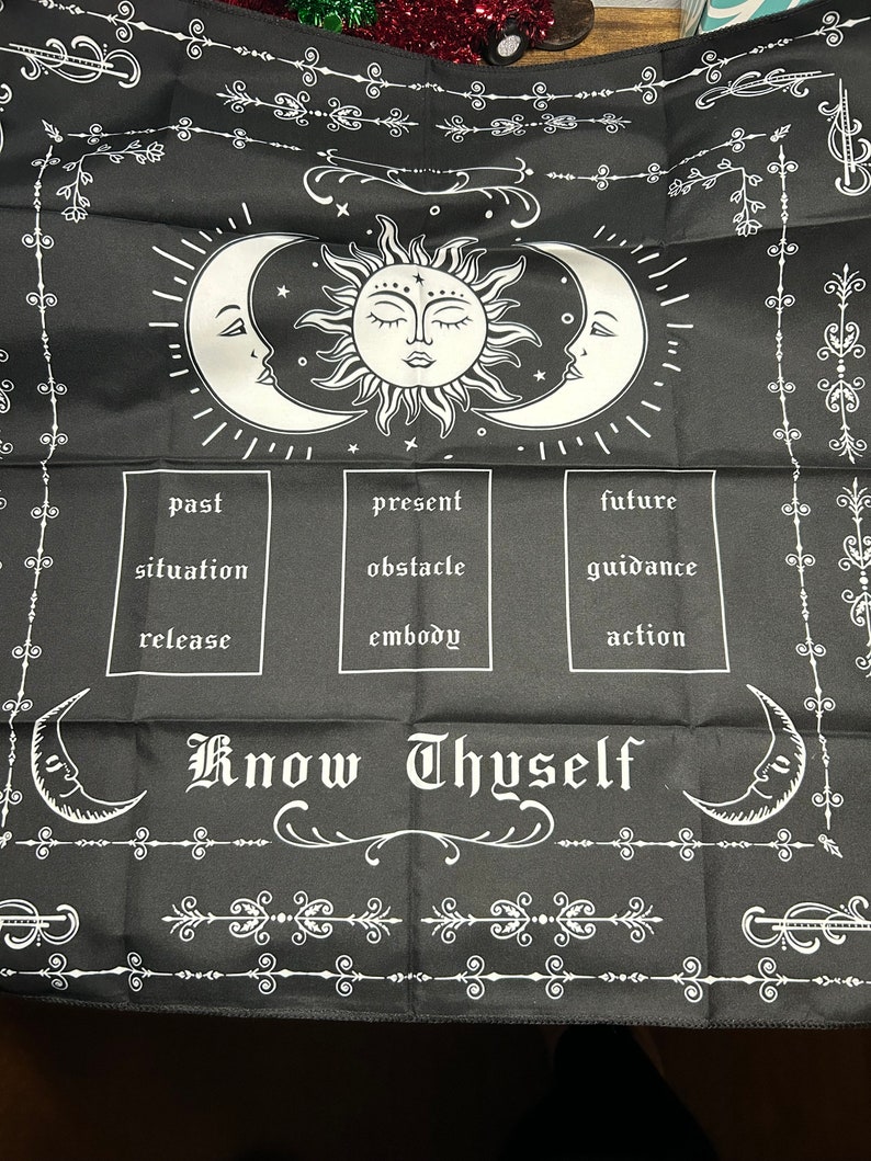 Tarot Reading Cloth, Tarot 3 Card Spread, 3 Tarot Card Cloth, Know ...