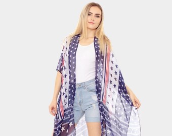 American Flag Poncho - Etsy