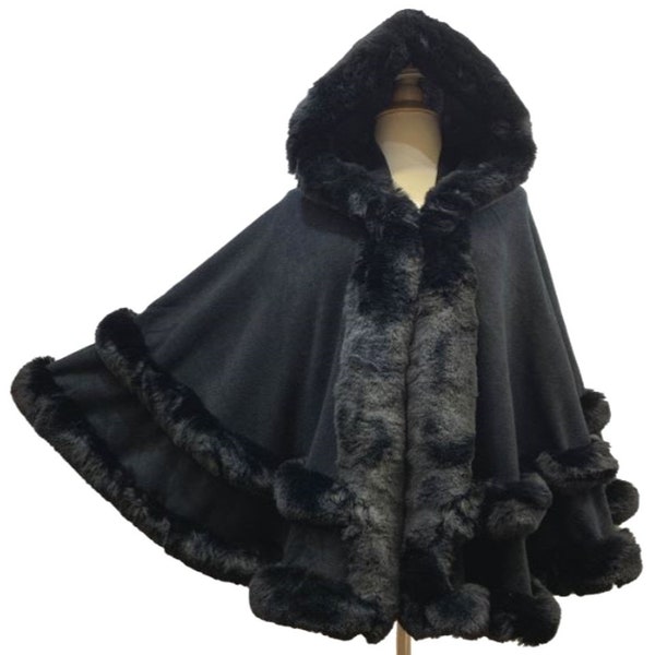 Faux Fur Cape - Etsy
