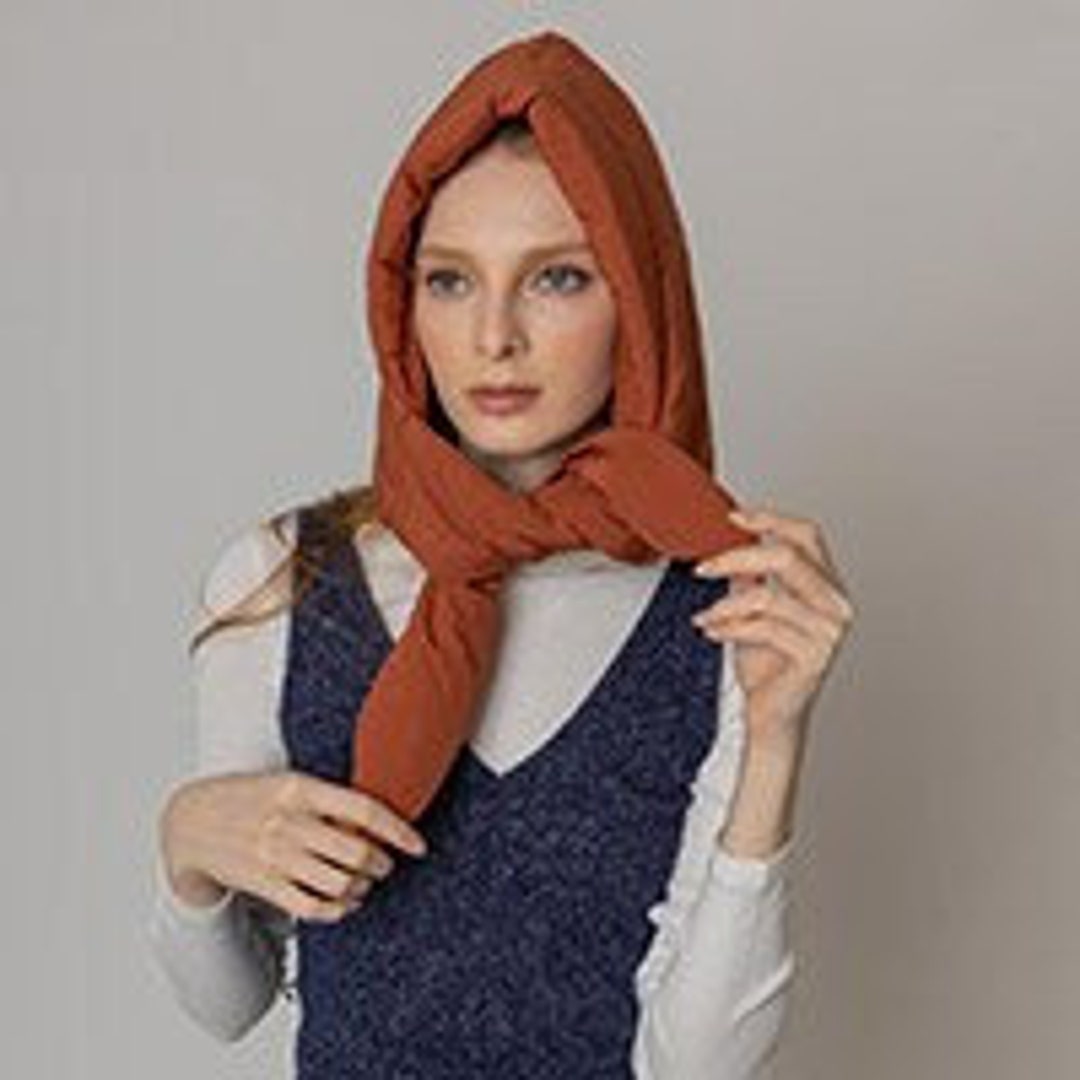 Padded Snood Hat With Tie - Etsy