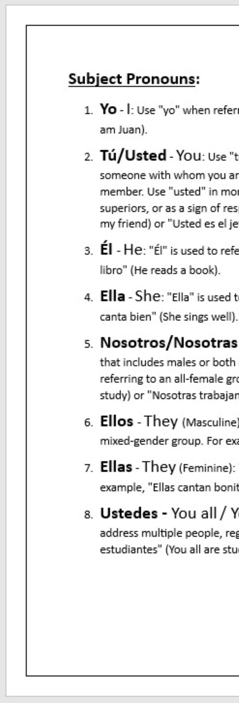 10 Pages of Spanish Lessons for Beginners! - Etsy Canada