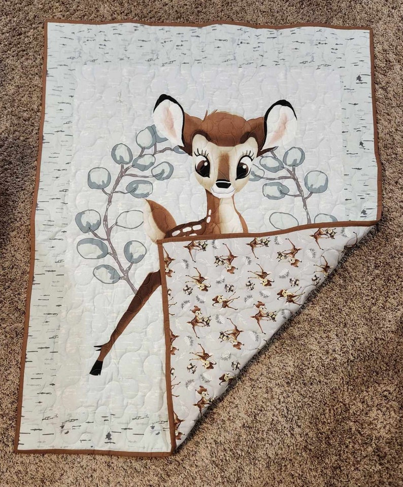 Bambi and Thumper Baby Quilt - Etsy