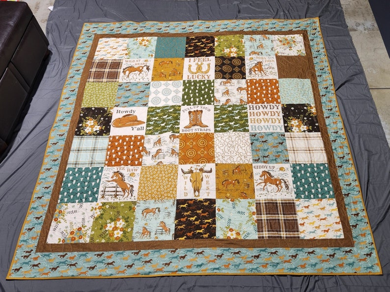 Cowboy or Cowgirl Twin Size Quilt - Etsy