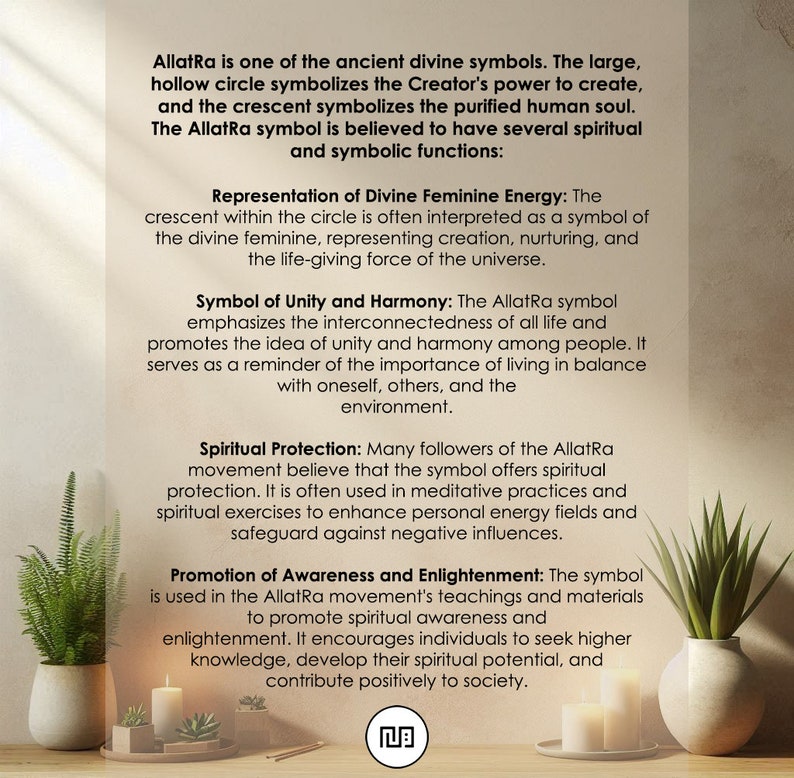 Allatra Symbol Metal Wall Art, Divine Spiritual Wall Decor, Minimalist ...