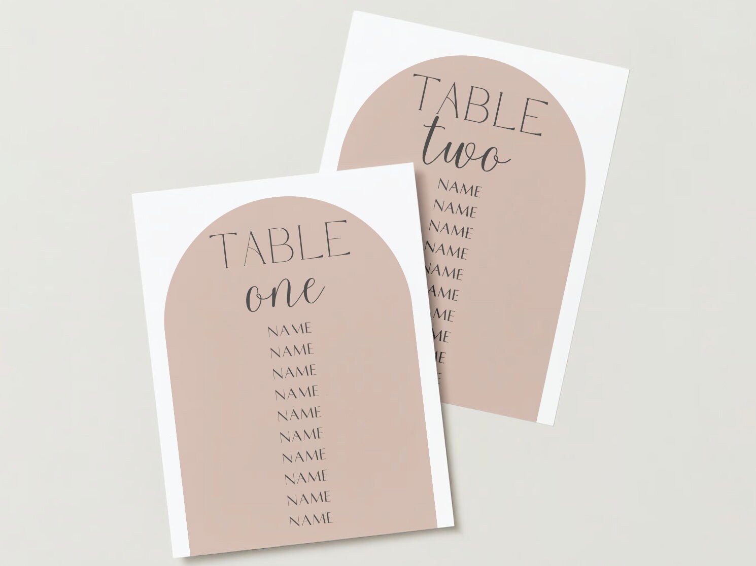 Editable Seating Chart Cards to Display - Etsy