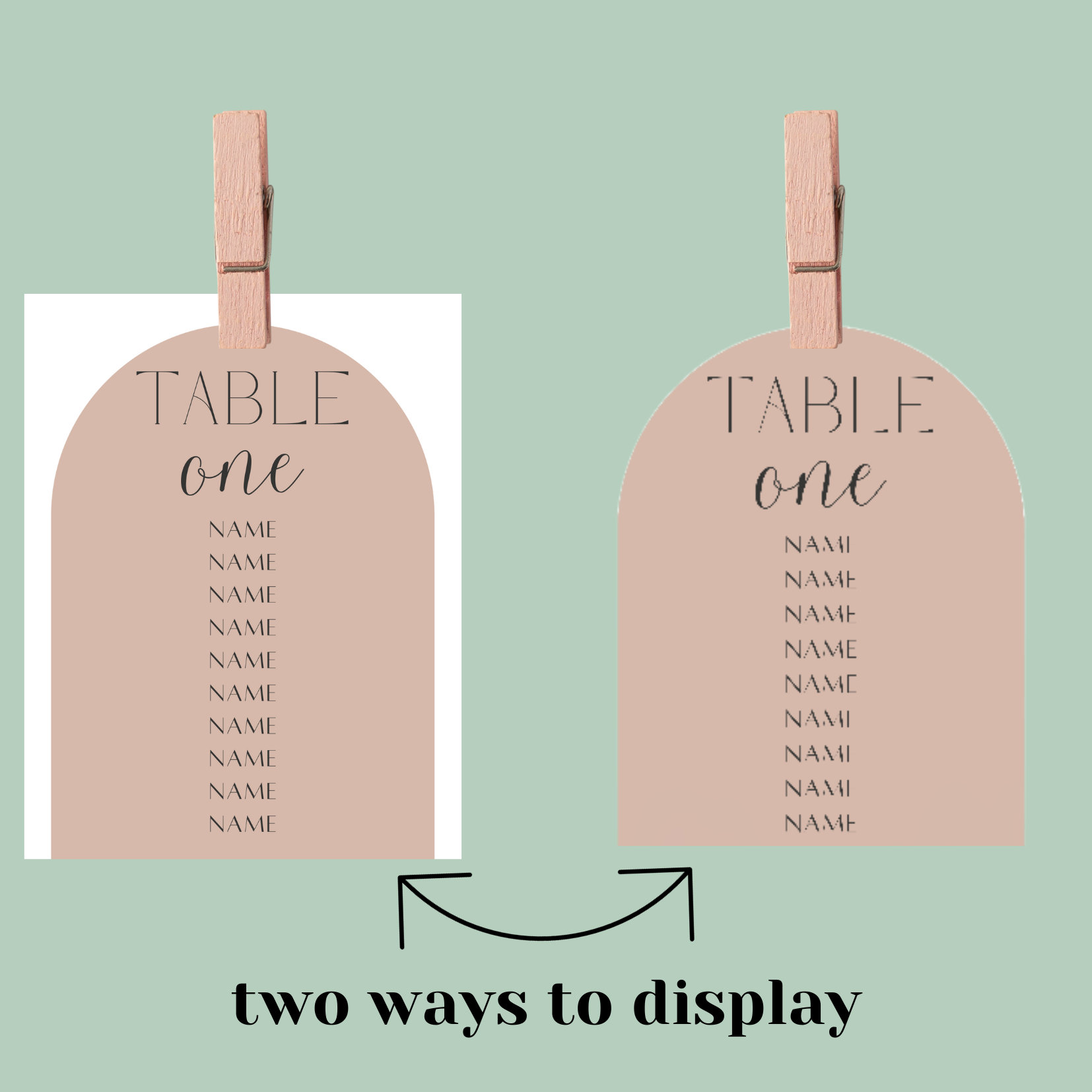 Editable Seating Chart Cards to Display - Etsy