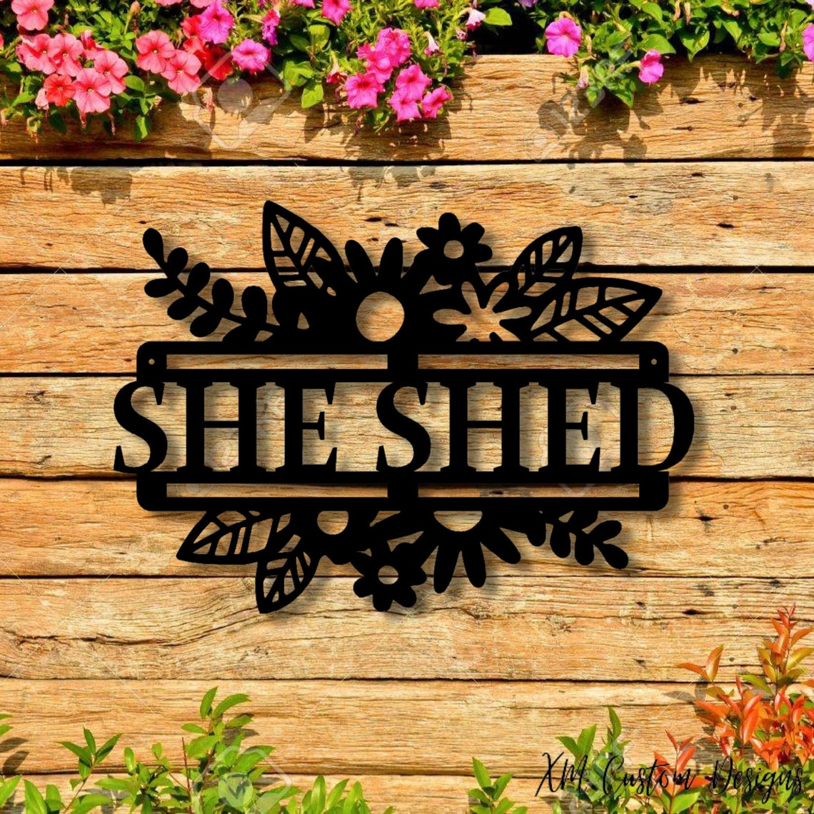 She Shed Metal Sign Outdoor Metal Decor She Shed Sign | Etsy